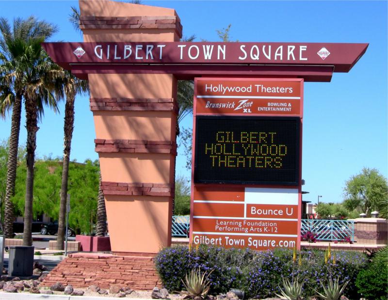 Maps of Gilbert Town Square, Mall, Gilbert